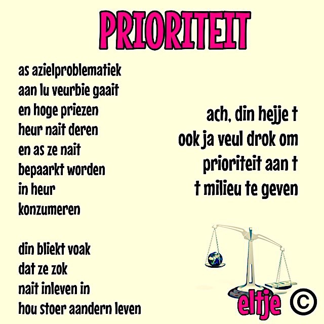 Prioriteit – KOPSCHRABERIJEN